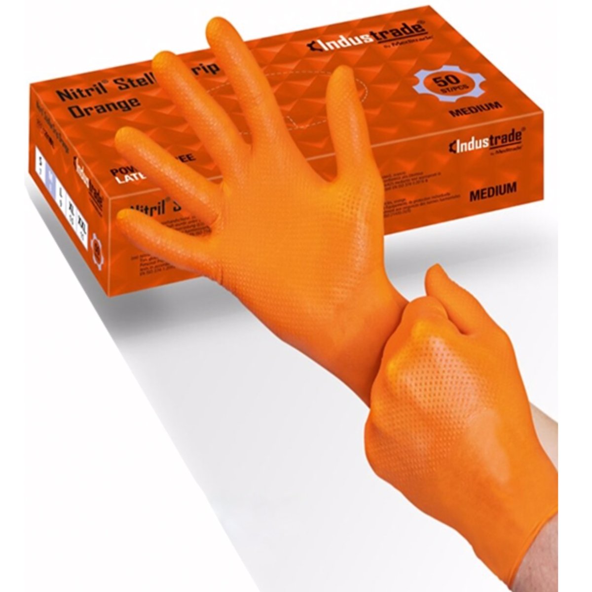 Nitril STELLAR GRIP til industrien - LÆGER & HOSPITALER - MyMedical